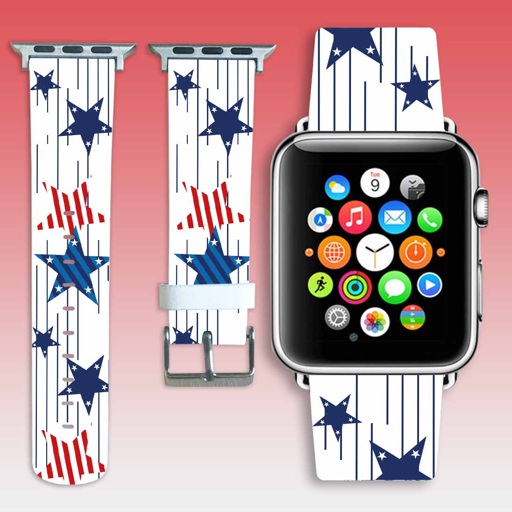 Apple watch strap USA Flag Apple watchband white | Online Supermarket