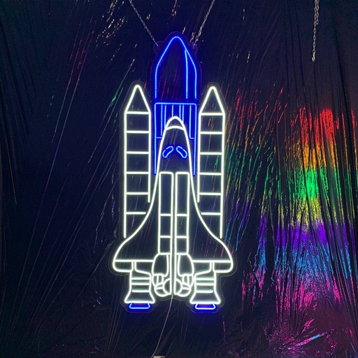 Space shuttle neon sign, apollo 11, tesla space | Online Supermarket