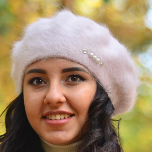 Classic french angora beret fluffy Winter wool beret | Online Supermarket