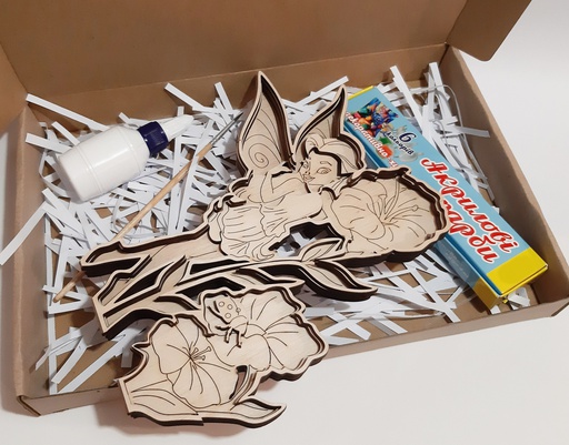 5-layer panel, fairy, lasercut file, 3D Puzzle, vector, | Online Supermarket