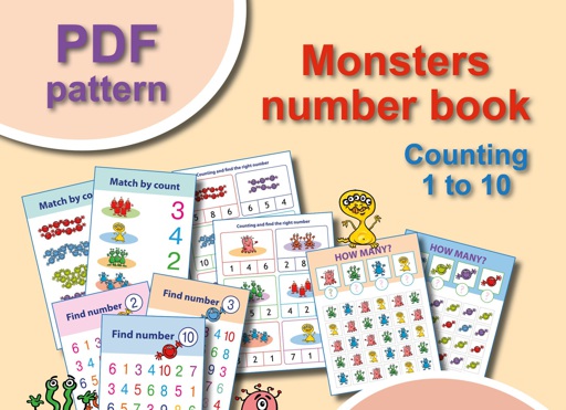 Numbers and Counting (1-10) cards with Monsters, Toddler | Online ...