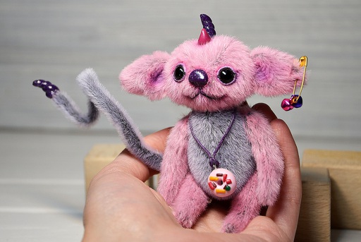 Ooak artist monster collectible monster toy for Blythe | Online Supermarket