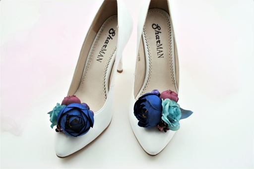 Navy shoe clips Wedding shoe clips Bridal shoe | Online Supermarket