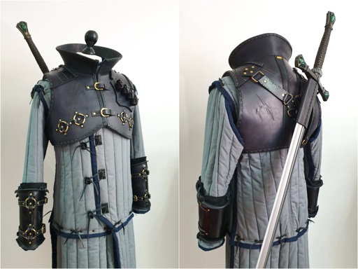 Black Ursine Witcher leather armor inspired by Geralt | Online Supermarket