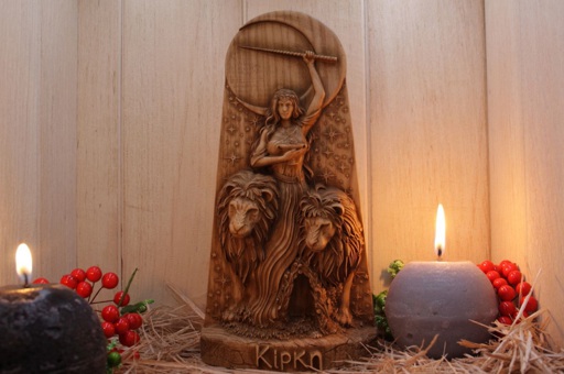 Circe,Wood carving Statues sculptures for greek decor, occult | Online ...