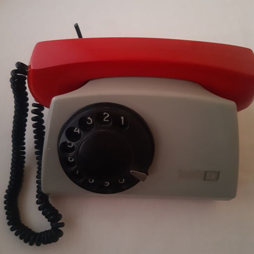 1980 Red Rotary Dial Telephone, Old Dial | Online Supermarket