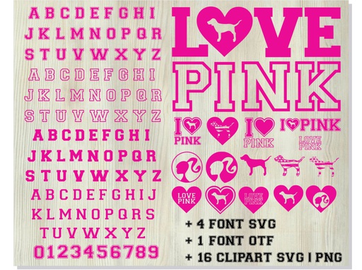 I love pink SVG Bundle, I love pink | Online Supermarket
