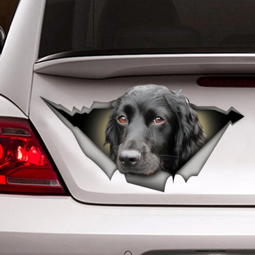 Black Cocker Spaniel car decal, dog car | Online Supermarket