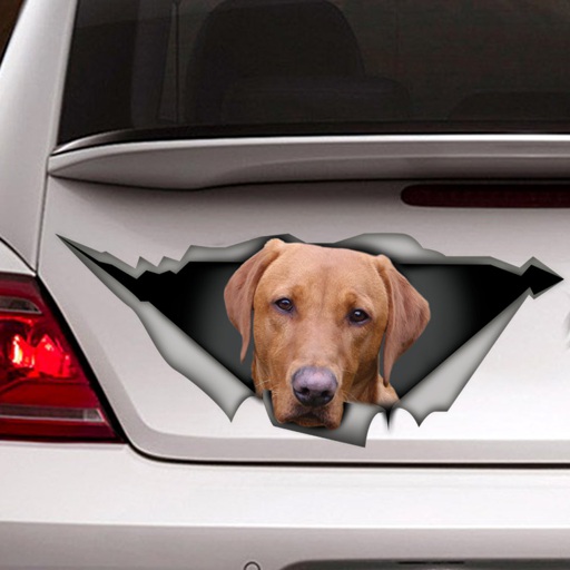 Red Labrador Decal, red labrador magnet, Pet decal | Online Supermarket
