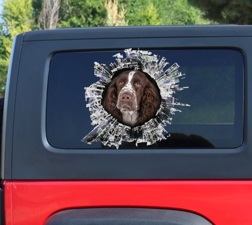 STICKER, English Springer Spaniel window sticker, car | Online Supermarket