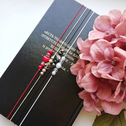 Beaded stylish bookmark, exclusive bookmarks, set of bookmarks ...