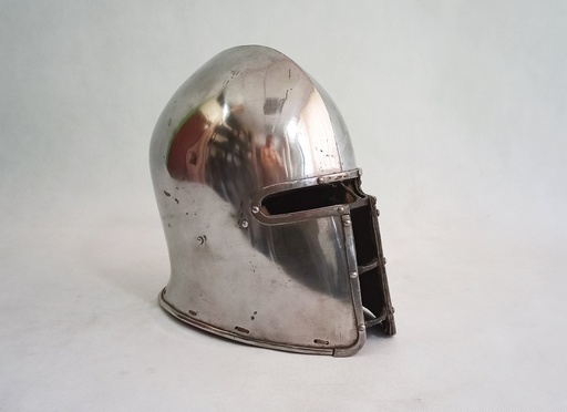 Visored Barbuta Helmet, Medieval SCA 14th Century Bascinet, | Online ...