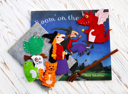 Room on the broom Finger puppets set Felt | Online Supermarket