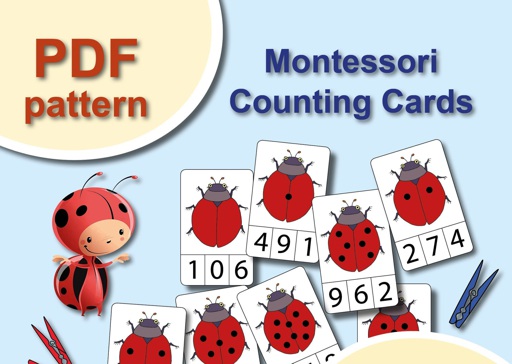 Printable Montessori Counting (0-10) Cards, Preschool Maths, | Online ...