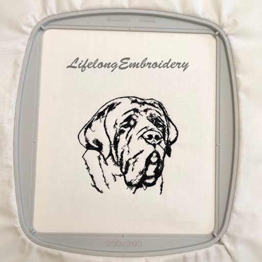 Dog English Mastiff Design. Digital Machine Embroidery English | Online ...