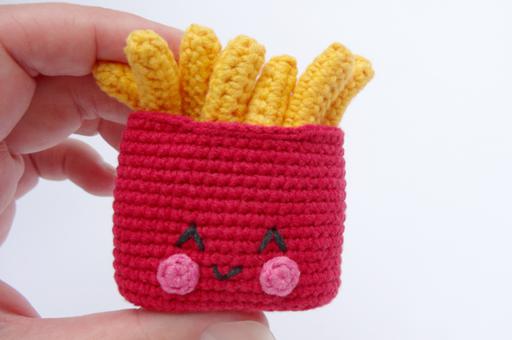 Amigurumi French fries Crochet Pattern, crochet French fries | Online ...