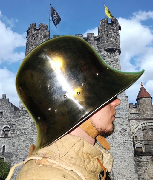 Medieval Kettle Helmet Eisenhut Replica, Archers Steel Kettle | Online ...