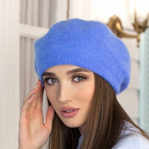 Alpaca beret classic French women hat Knitted winter | Online Supermarket
