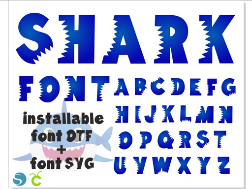 Shark Bite font, Shark font otf, Shark font | Online Supermarket
