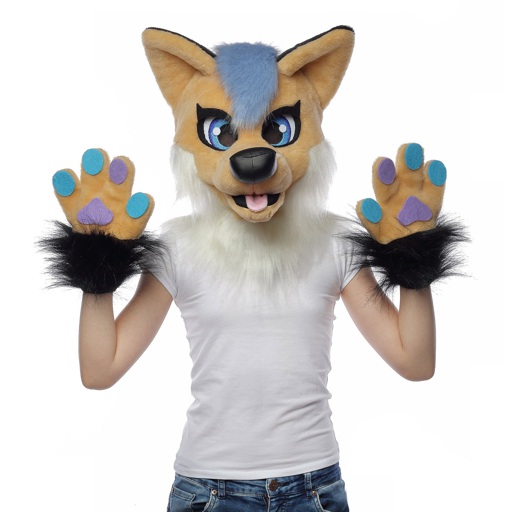 Beige fox fursuit partial, fursuit partial premade, fursuit | Online ...