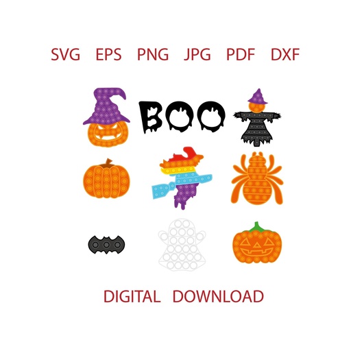 Halloween Pop it Clip art | Ghost | | Online Supermarket