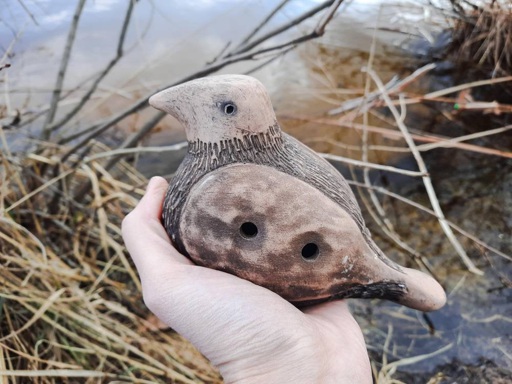 Antique ocarina Bird/4-hole ocarina/ ancient wind instrument/meditation ...