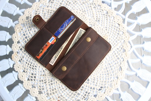 Man long travel wallet/Leather purse for woman/Minimalist wallet/For ...