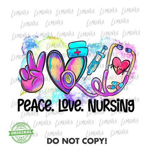 Peace Love Nursing png, Nurse Proverbs 31:13 Sublimation | Online ...