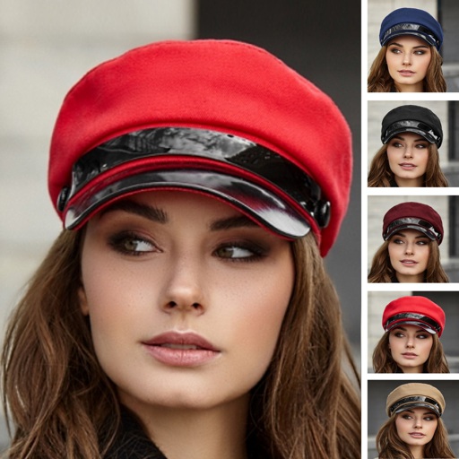 Elegant greek fisherman cap red Baker boy hat | Online Supermarket