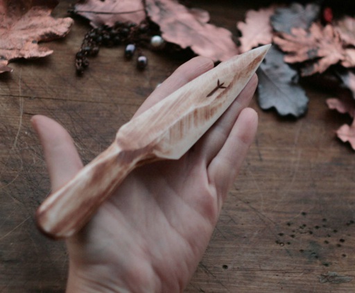 Bone ritual athame knife, solid bone, magic Knife, | Online Supermarket