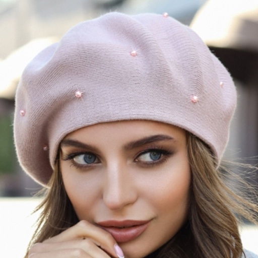 Embellished beret Classic french beret Winter beret Knitted | Online ...