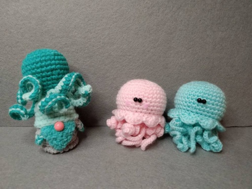 Ocean octopus gnome, Сrochet medusa jellyfish plush, | Online Supermarket