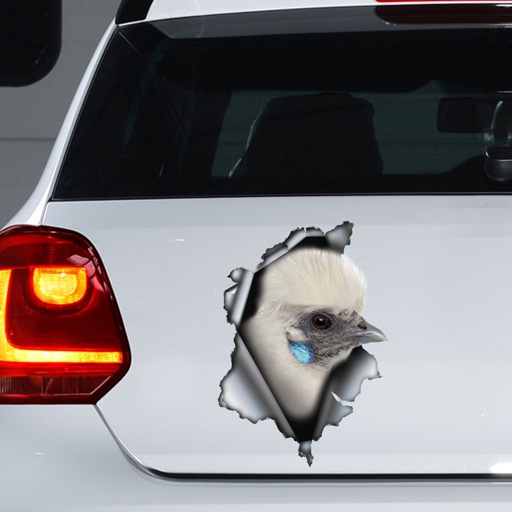 silkie chicken car decal, silkie chicken | Online Supermarket