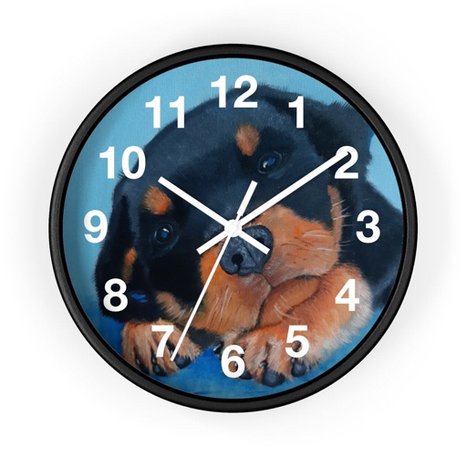 Wall clock Rottweiler puppy | Online Supermarket