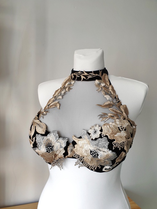 Tribal belly dance bra, tribal fusion halter top | Online Supermarket