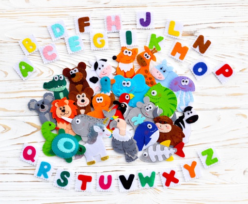 ABC animals Felt finger puppets Alphabet letters Homeschool | Online ...