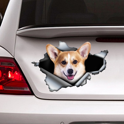 Corgi car sticker , car decoration, Corgi | Online Supermarket