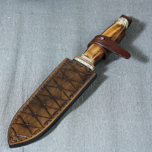 Leather sheath Embossed Leather Sheath Hunting knife | Online Supermarket
