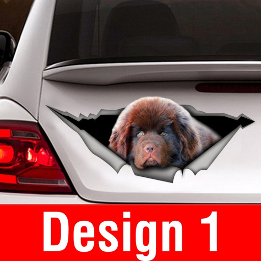 Newfoundland car sticker , dog car decal, | Online Supermarket